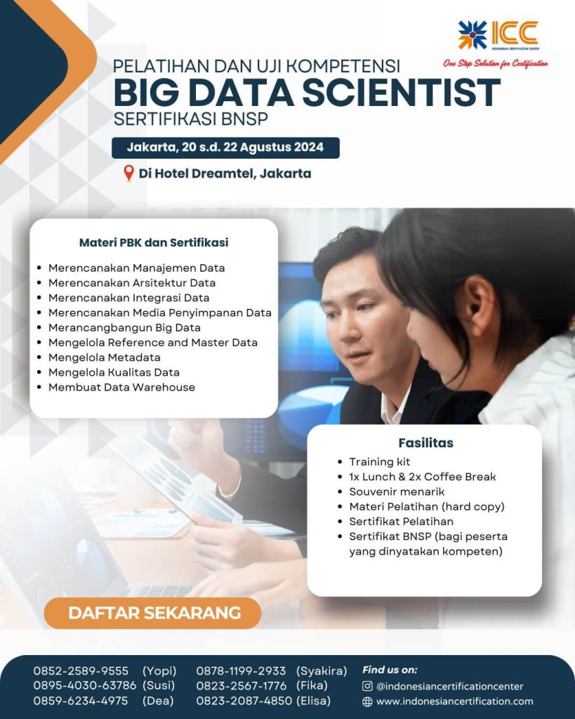 SERTIFIKASI BIG DATA SCIENTIST BNSP